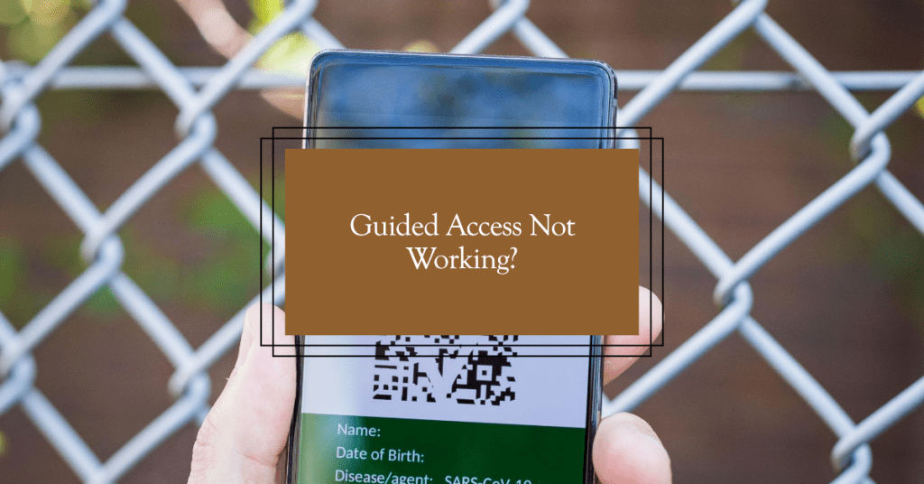 Why Guided Access Not Working - 9 Ways To Fix It